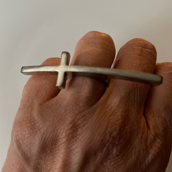Cross Ring | Jewelry | Metal Cross One Finger Ring | Poshmark